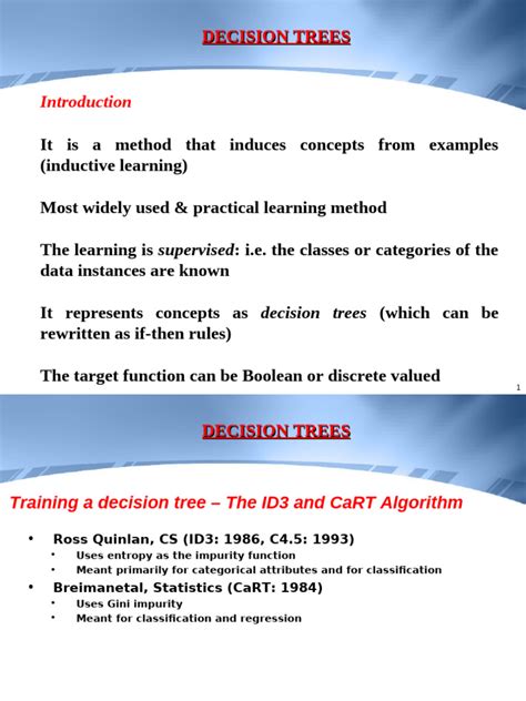 Lec 3 Decision Trees Pdf Statistical Classification Artificial Intelligence