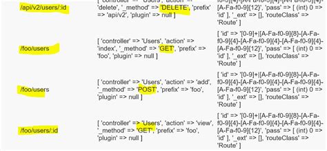 Rest CakePHP Mapping RESTFul Routes Stack Overflow