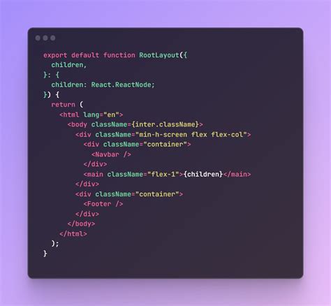 Nextjs Layout With Tailwind Css Create A Root Layout For Your Nextjs Project
