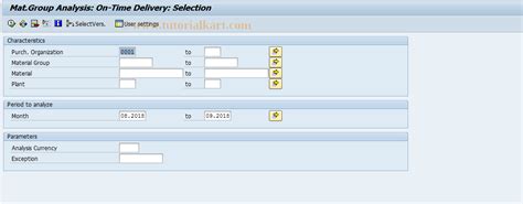 Mca Sap Tcode Purchis Matgroup Delrelblty Selection