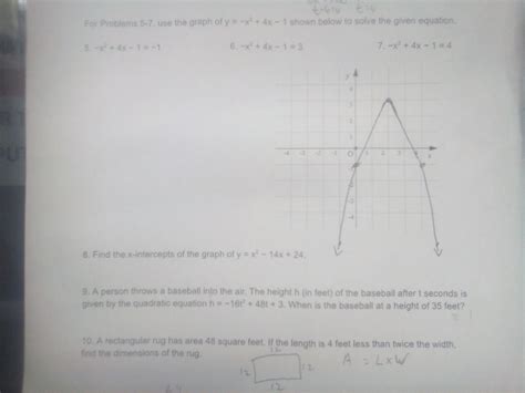 solved problems 5 6 and 7 solve based off given graph from