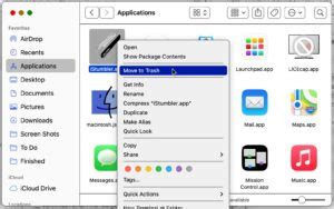 Uninstall Mac Applications