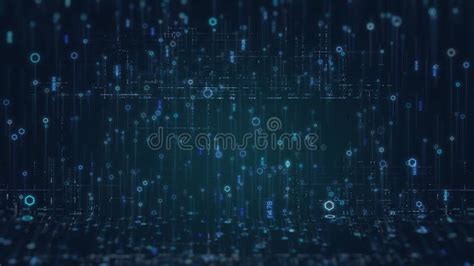 Data Technology Background Code Hexagon Digital Grid Line Rise Up