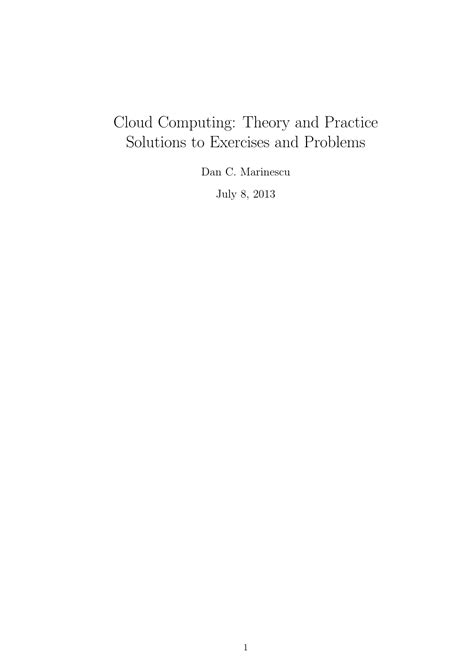 Cloud Computing Solutions