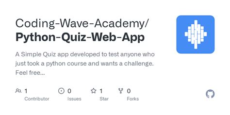 Github Coding Wave Academy Python Quiz Web App A Simple Quiz App