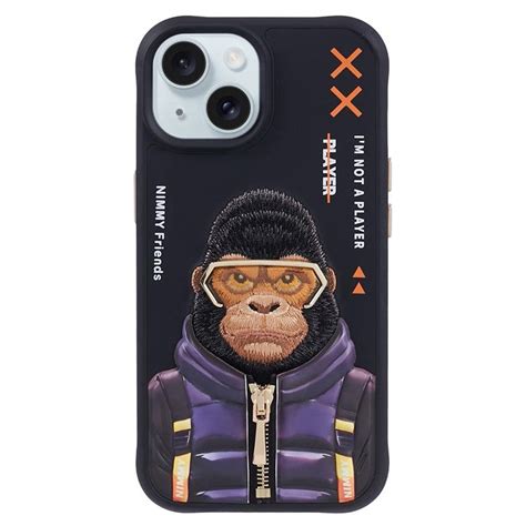 Iphone 15 Nimmy Cool And Cute Embroidery Case Cover Elefcases