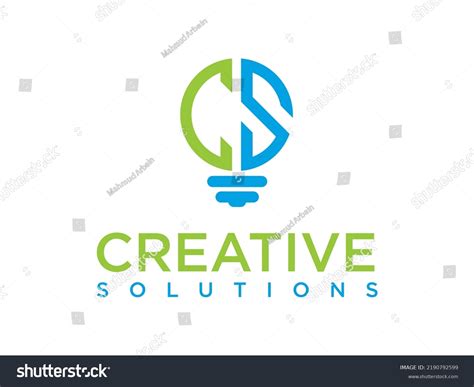 Creative Solution Lamp Logo Design Template Stock Vector Royalty Free