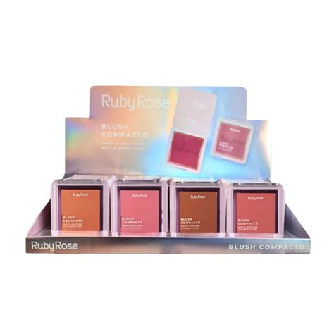 Blush Compacto C 24 Unid Ruby Rose Hbf861 Bem Mulher Maquiagens Fornecedor De Maquiagem