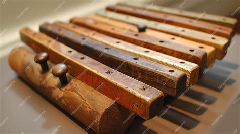Un Xilófono De Madera Hecho De Un Solo Tronco De Madera El Xilófono