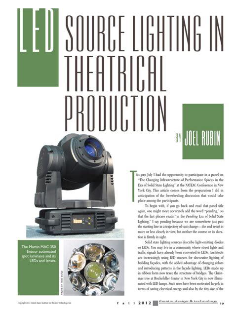 Led Source Lighting Pdf Lighting Light Emitting Diode