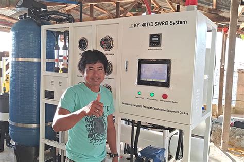 40ton Per Day Sea Water Reverse Osmosis System In The Philippines Kangyang Seawater