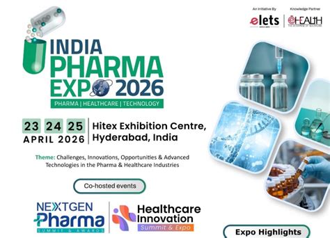 India Pharma Expo 2026 Hitex Exhibition Center Hyderabad Allevents