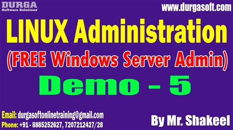 Linux Administration Tutorials Demo 5 By Mr Shakeel On 09 10 2024 7am Ist Youtube