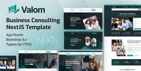 Valom Business Consultancy Nextjs Template By Alithemes Themeforest