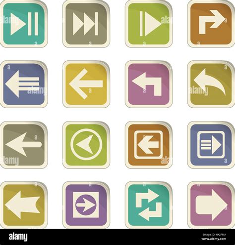 Arrow Vector Icons For User Interface Design Stock Vector Image Art Alamy