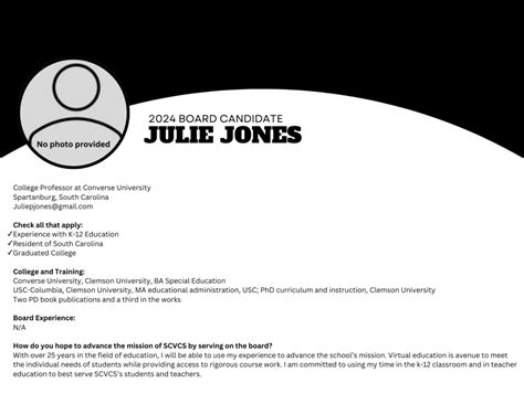 Scvcs Board Election 2024 2025 Candidate Profiles South Carolina Virtual School