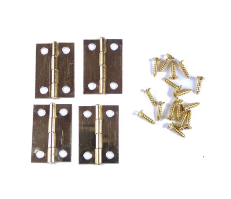 Mini Hinge Collection Brass Plated Craft Materials Hobbies