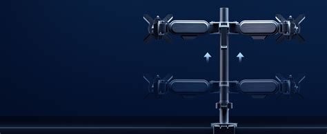 Amazon Com ELESTAND Dual Adjustable Monitor Stand Monitor Arm Desk Mount With Headphone Holder