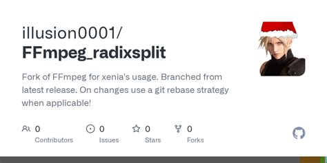 Github Illusion0001ffmpegradixsplit Fork Of Ffmpeg For Xenias Usage Branched From Latest