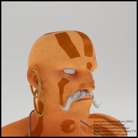 3d Portrait Render Dhalsim Street Fighter V 2 By Harro Y On Deviantart