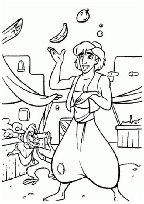 Aladdin Coloring Page