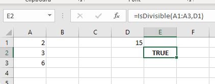 Excel Array Formula For Divisibility Stack Overflow