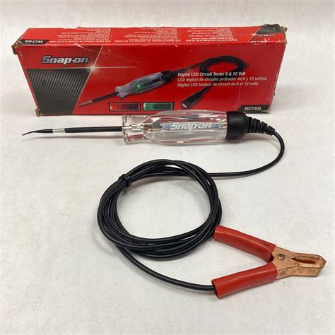 New Snap On Digital Lcd Circuit Tester 6 And 12 Volt Eect400 Shop