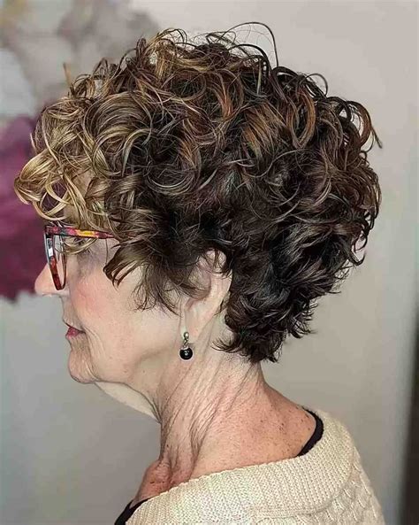 31 Stylish Short, Curly Hairstyles for Older Women | Short layered curly hair, Short curly ...