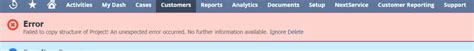 Error When Creating Projects Via Project Templates R Netsuite