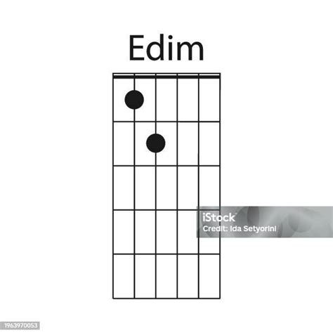 Edim Guitar Chord Icon Vector Stock Illustration Download Image Now