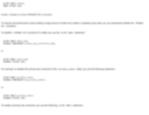 Solution How To Use Oracle Primary Key Constraint To Manage Primary
