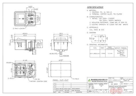 Snap In Power Entry Module En60320 C14 Inlet Power Socket With Rocker Switch Iec Connector And