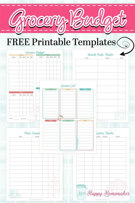 Free Grocery Budget Template To Save Money On Groceries