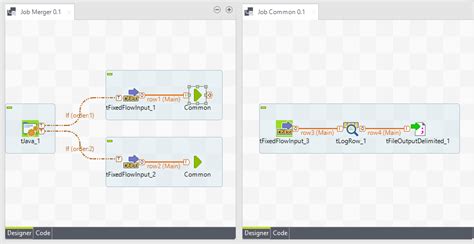 Java Talend Combining Data From Two Conditional Subjobs Into Single