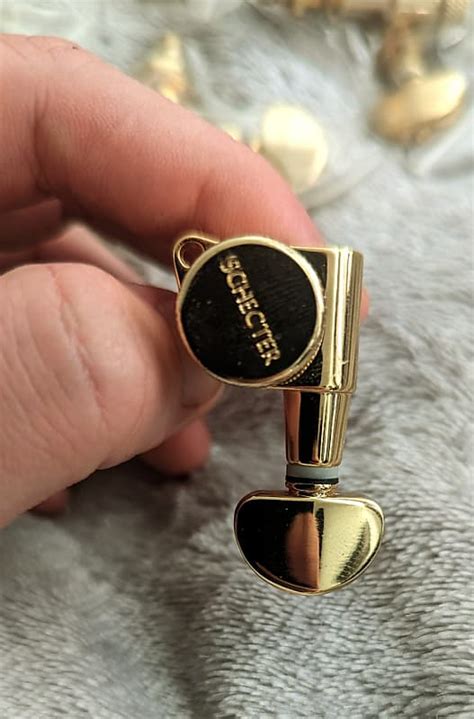 Schecter Locking Tunersmachine Heads 6 In Line Gold Reverb