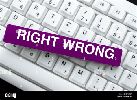 Inspiration Showing Sign Right Wrong Business Approach Choose Between Two Decisions Correct And