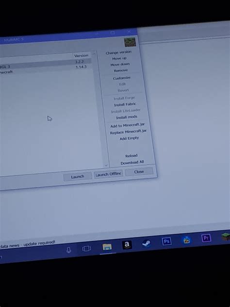 Unavailable Option To Install Forge R MultiMC