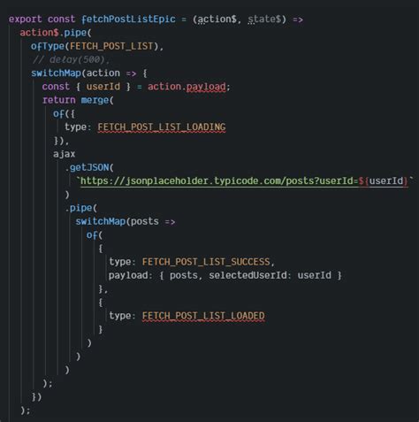 Redux Observable Qusthalf
