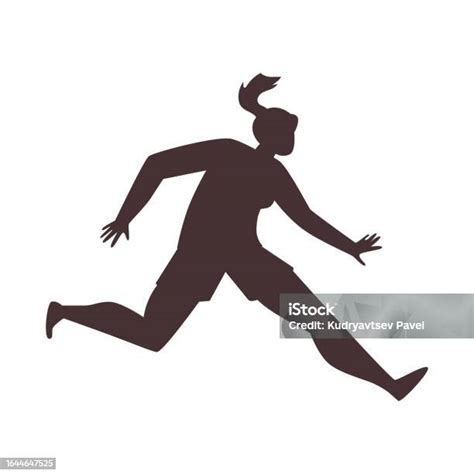 축구 축구 선수 여자 실루엣 만화 개요 운동 선수 실행 벡터 일러스트레이션 흰색에 격리 Championship에 대한 스톡 벡터 아트 및 기타 이미지