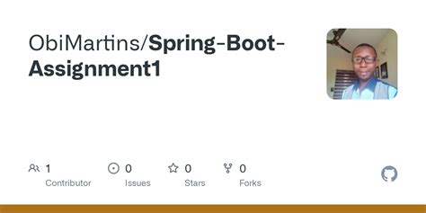 Github Obimartinsspring Boot Assignment1