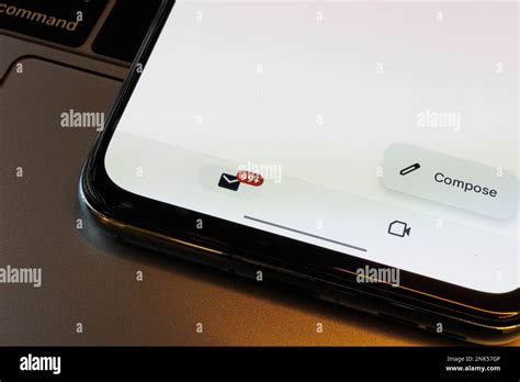 Many Unread Emails In Inbox Email Inbox On Smartphone Junk Trash