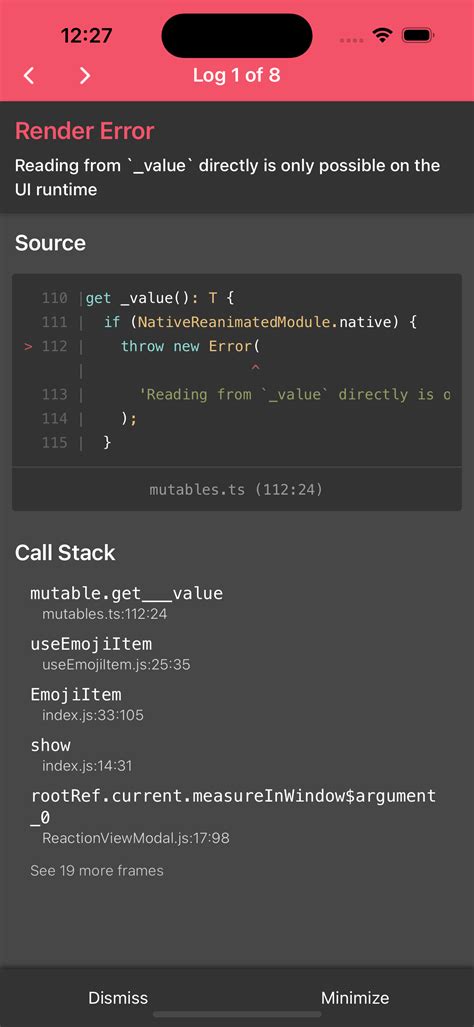 error reading from ` value` directly is only possible on the ui