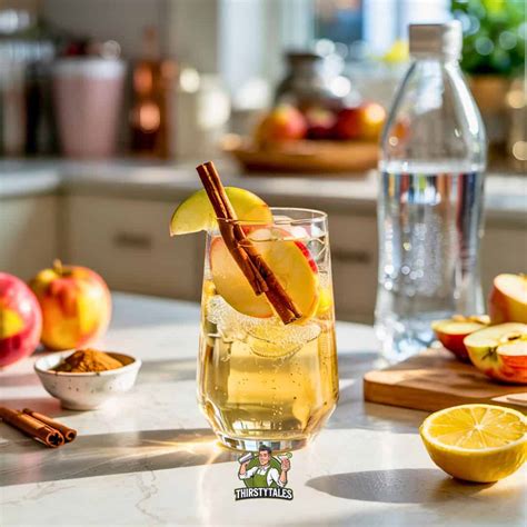Apple Cinnamon Spritzer Cocktail Recipe Thirsty Tales