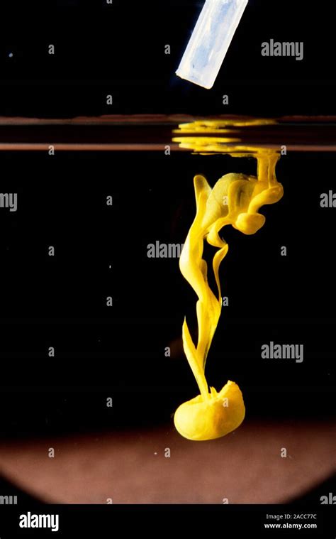 Precipitation Of Lead Iodide A Yellow Precipitate Of Lead Iodide Formed By The Reaction Of One