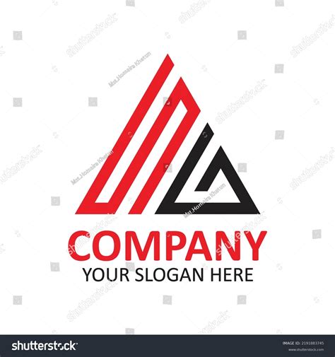 Creative Triangle Vector Triangle Shape Letter Stock Vector Royalty Free Shutterstock