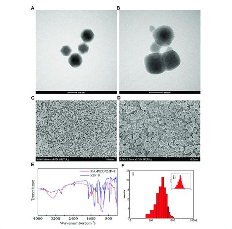 Characterization Of ZIF And FA PEG ZIF TEM And SEM Images Of ZIF Download Scientific