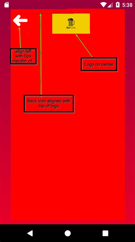 Xaml Set Back Button In Upper Left Corner Aligned With Logo In Xamarinforms Stack Overflow