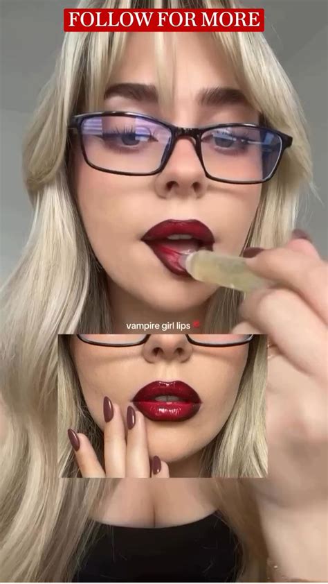 Vampire Red Lipstick Tutorial Step By Step Maquiagem Maquillaje