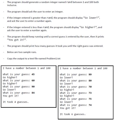 Solved The Program Should Generate A Random Integer Named