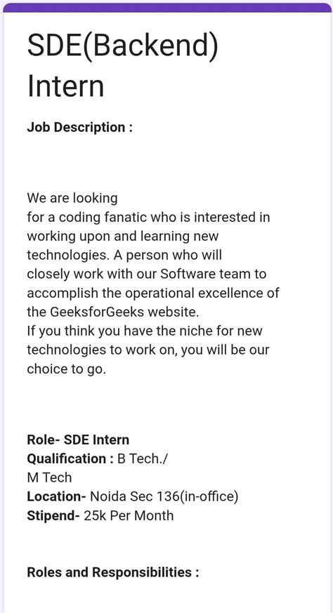 🚨 Tech Job Alert 🚨 Hiring Closed 🔒 Company Geeksforgeeks Role